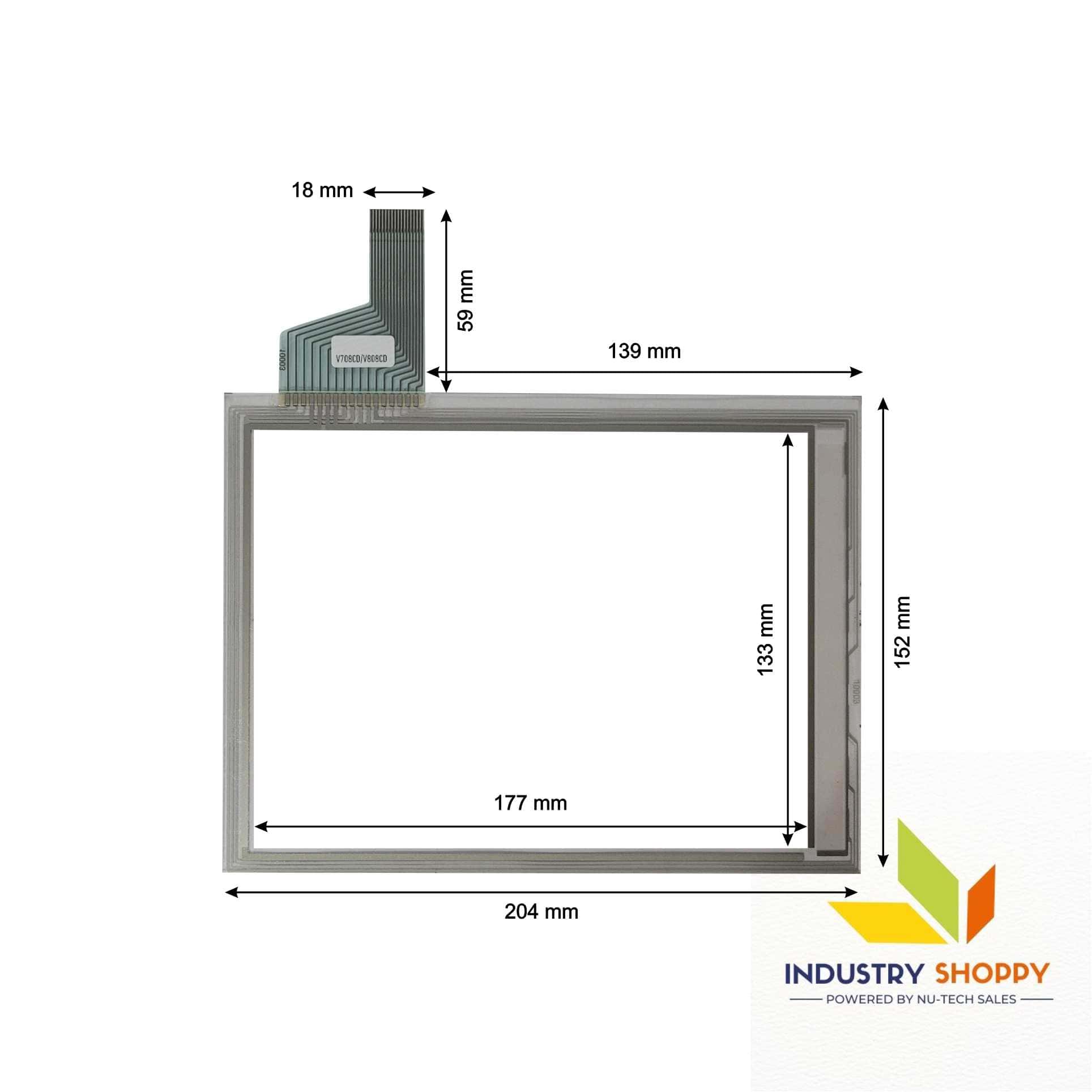 Touch Screen for Monitouch V708CD HMI Panel